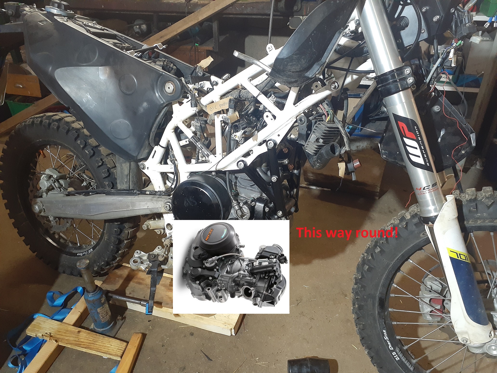 engine sideways – Dirtbike Jesus